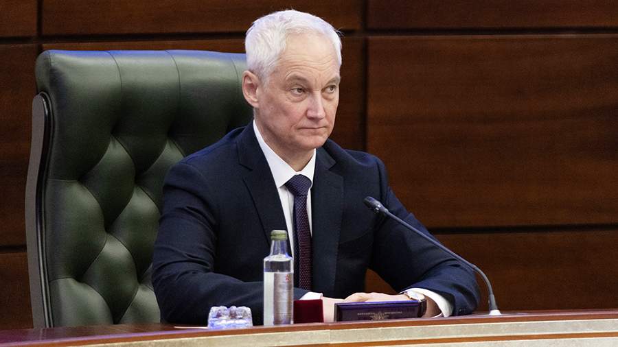 Belousov presented the standard of the Commander-in-Chief of the Army to General Mordvichev ...